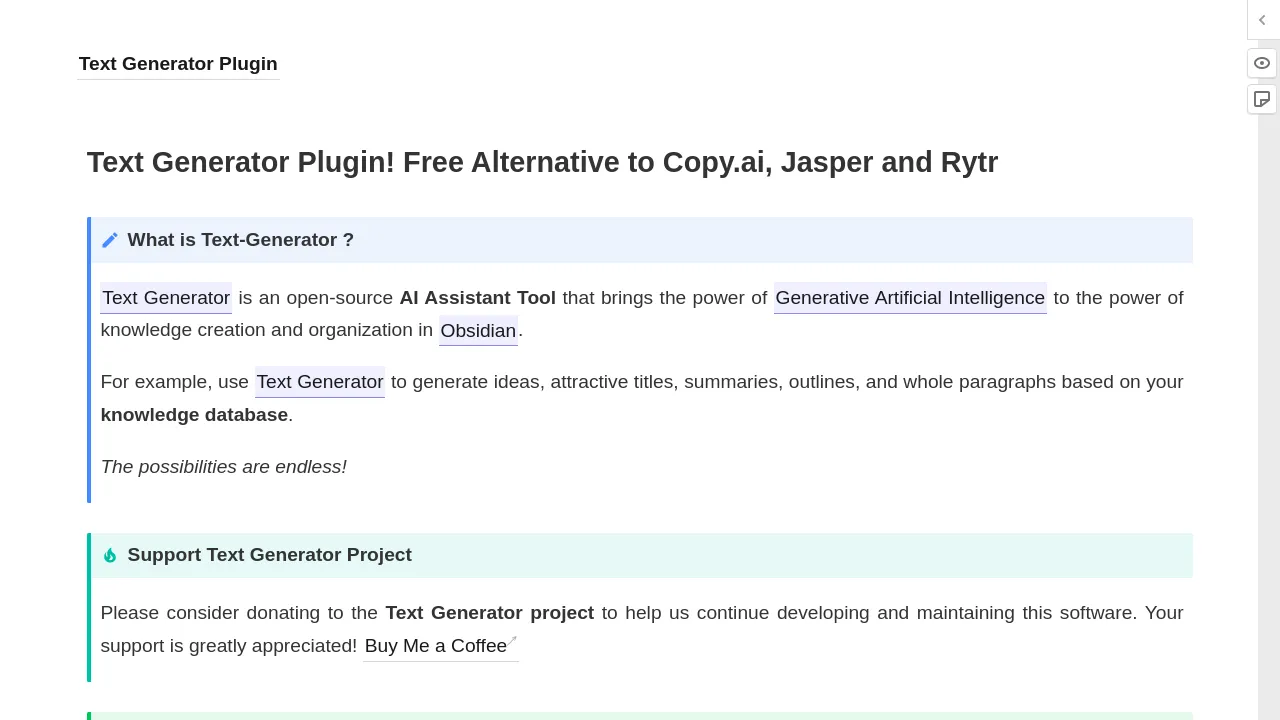 Text Generator Plugin - BestofAI